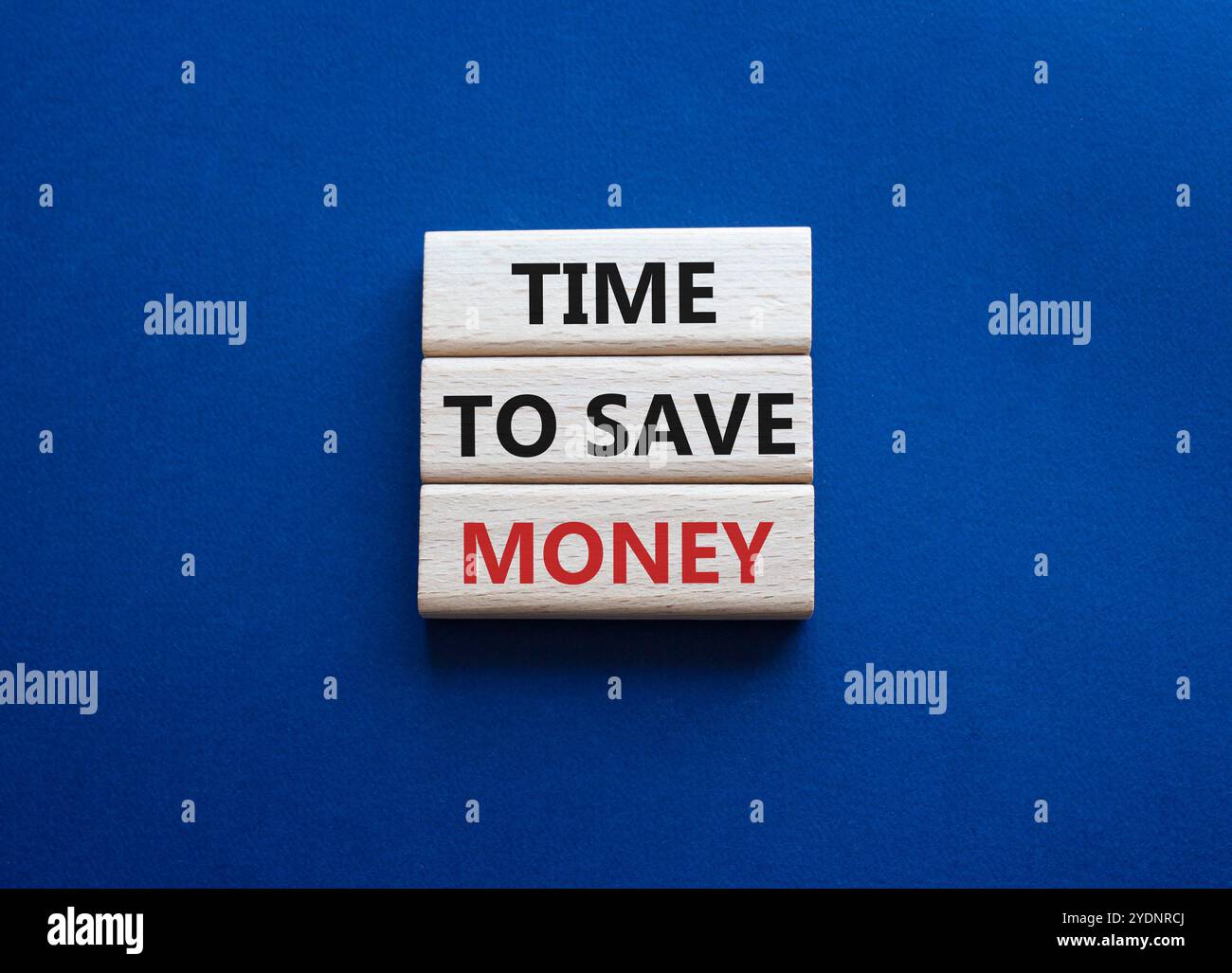 Time to save money symbol. Wooden blocks with words Time to save money ...