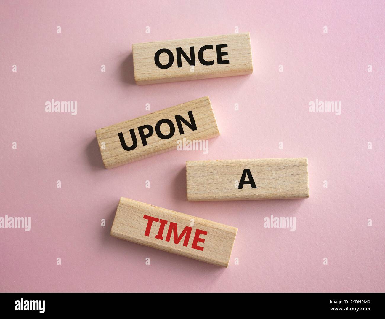 Once upon a time symbol. Concept words. Once upon a time on wooden ...