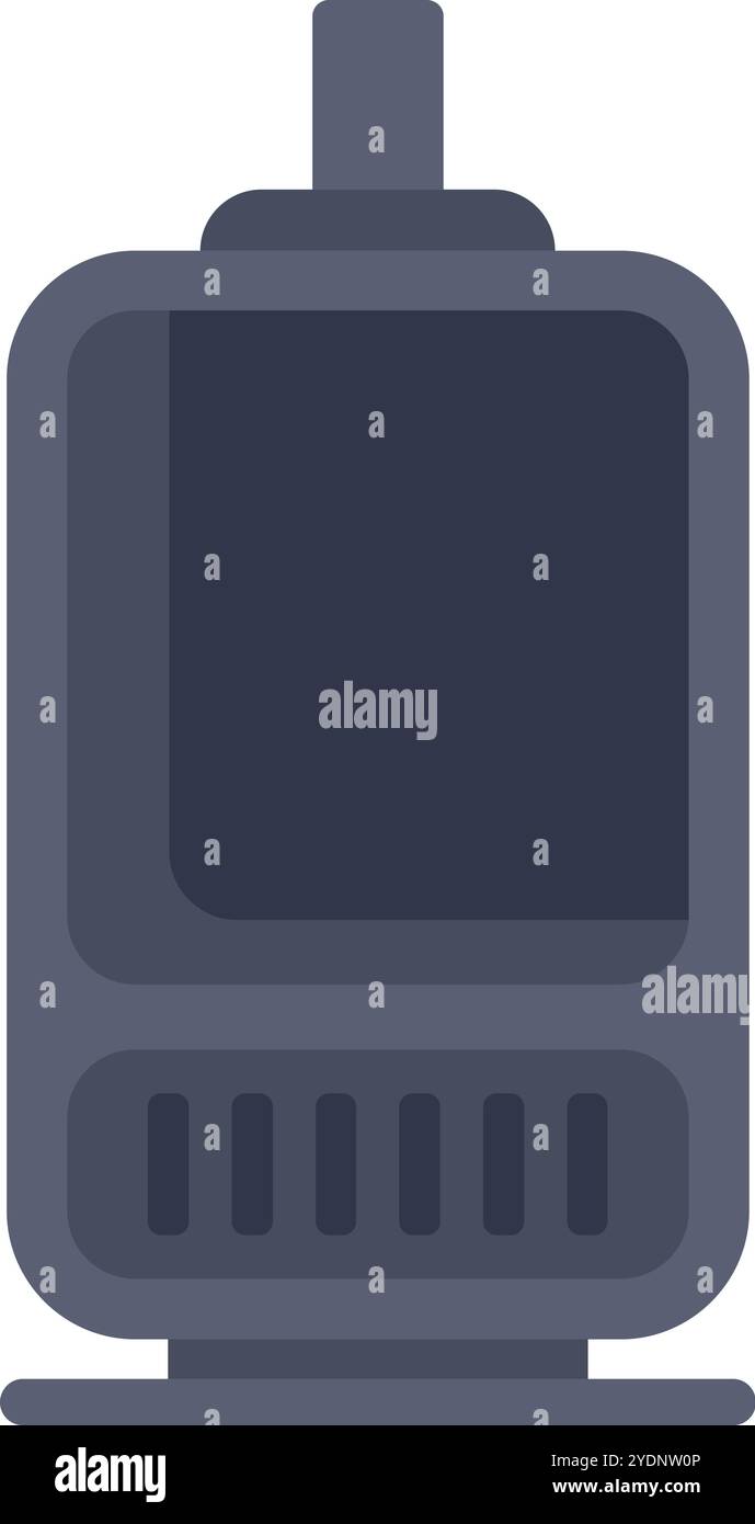 Old mobile phone showing blank screen displaying retro style evoking ...