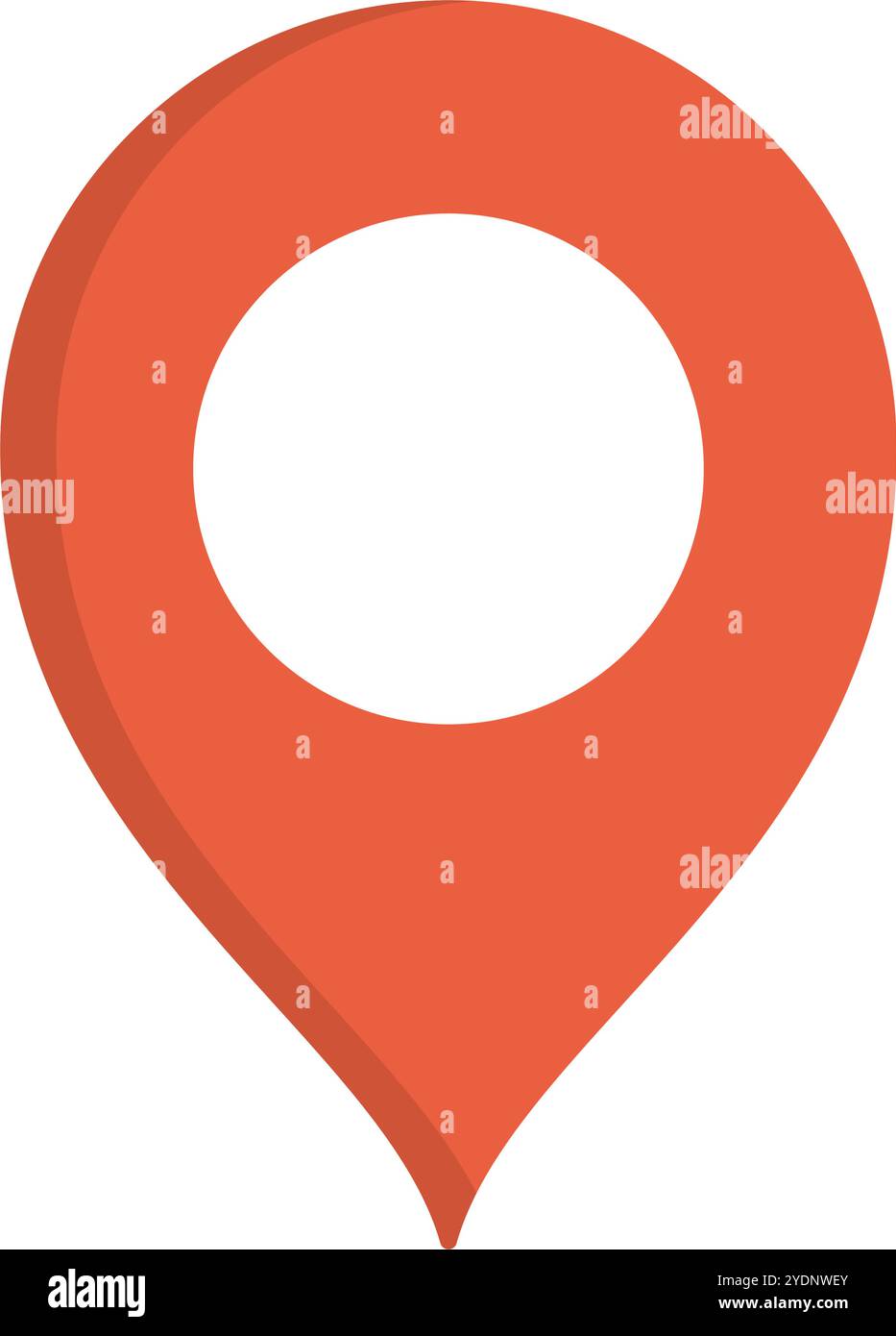 Modern red map pin icon. Editable vector Stock Vector Image & Art - Alamy