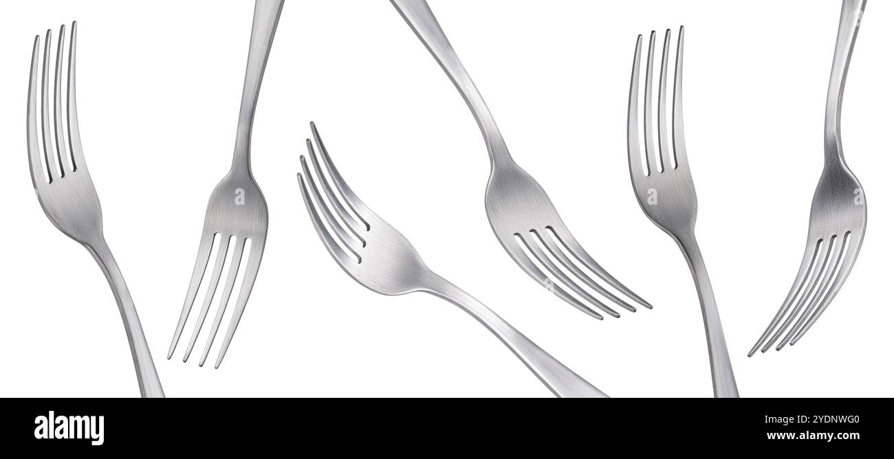 Forks isolated on white background with clipping path, full depth of ...