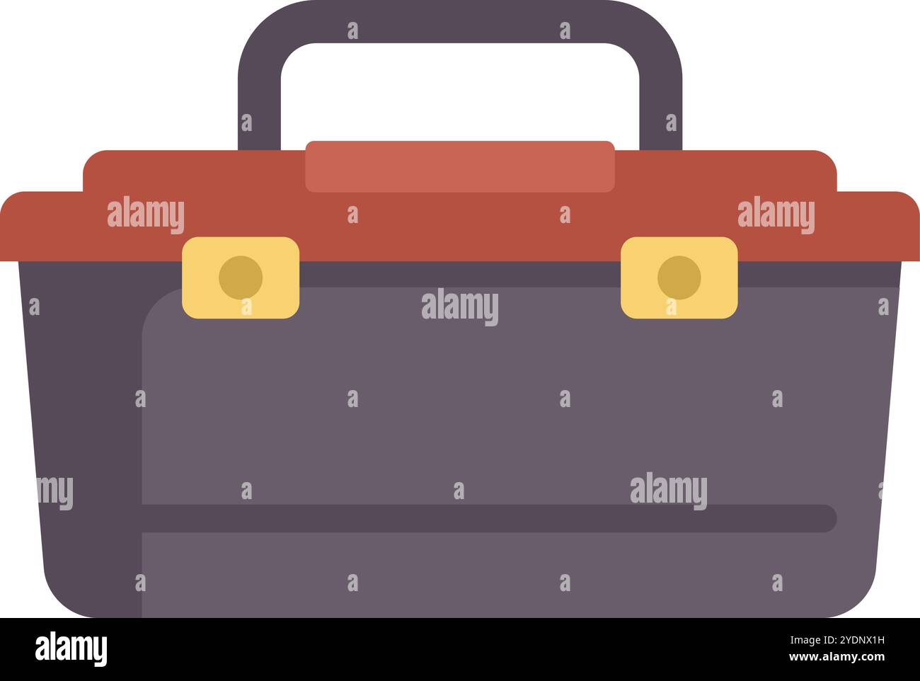 This closed empty toolbox is perfect for holding building tools for ...