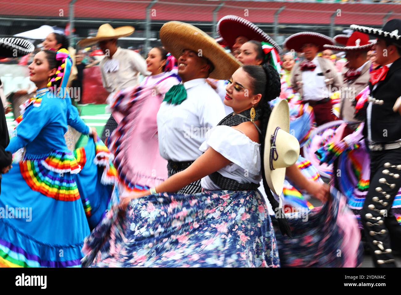 Mexico City, Mexico. 27th Oct, 2024. Drivers' Parade atmosphere ...