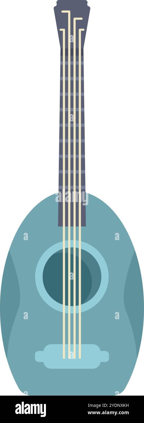 Blue mandolin isolated on white background is perfect for topics of ...