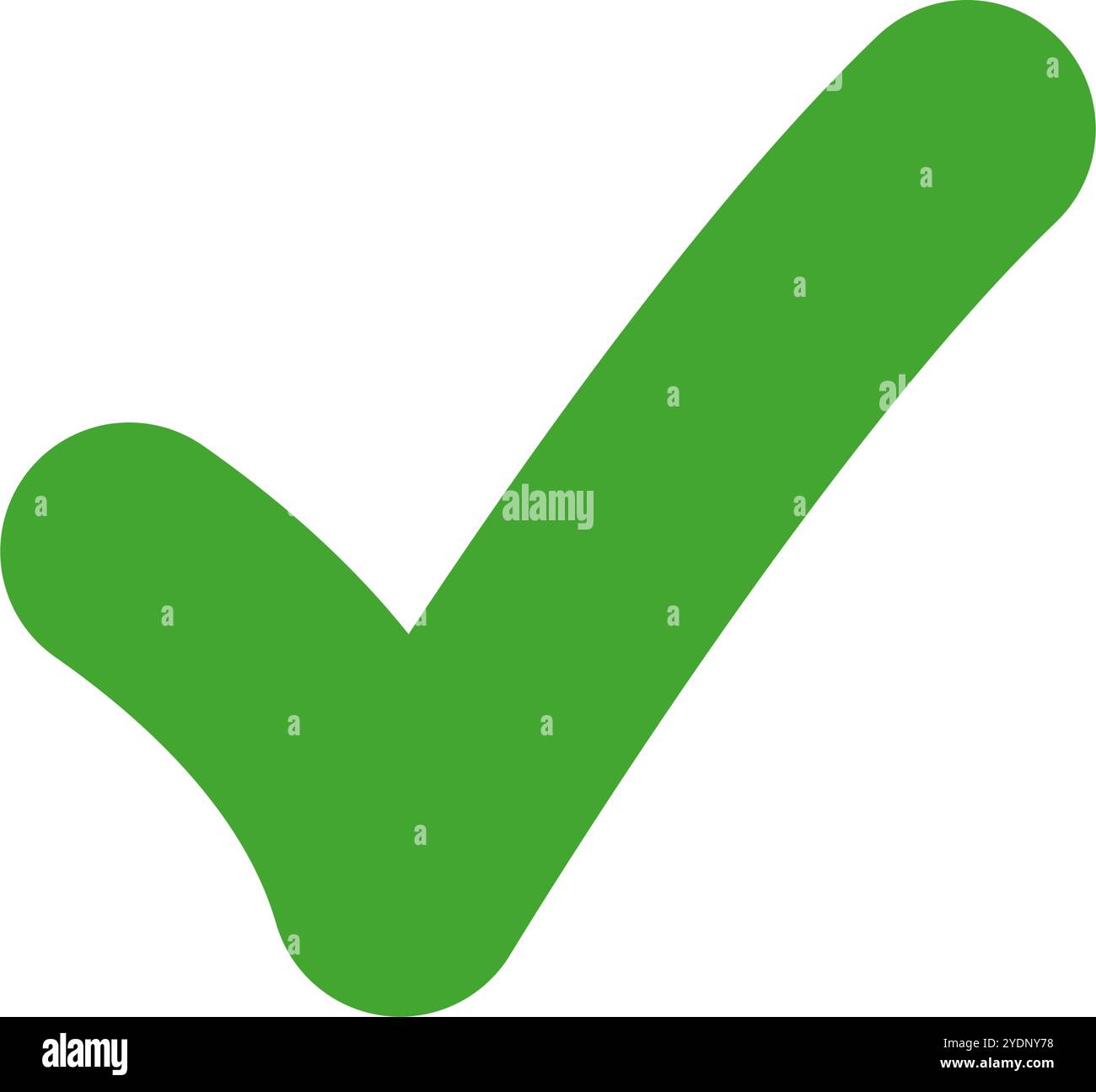 Emphasis check mark icon. Completed sign. Editable vector Stock Vector ...