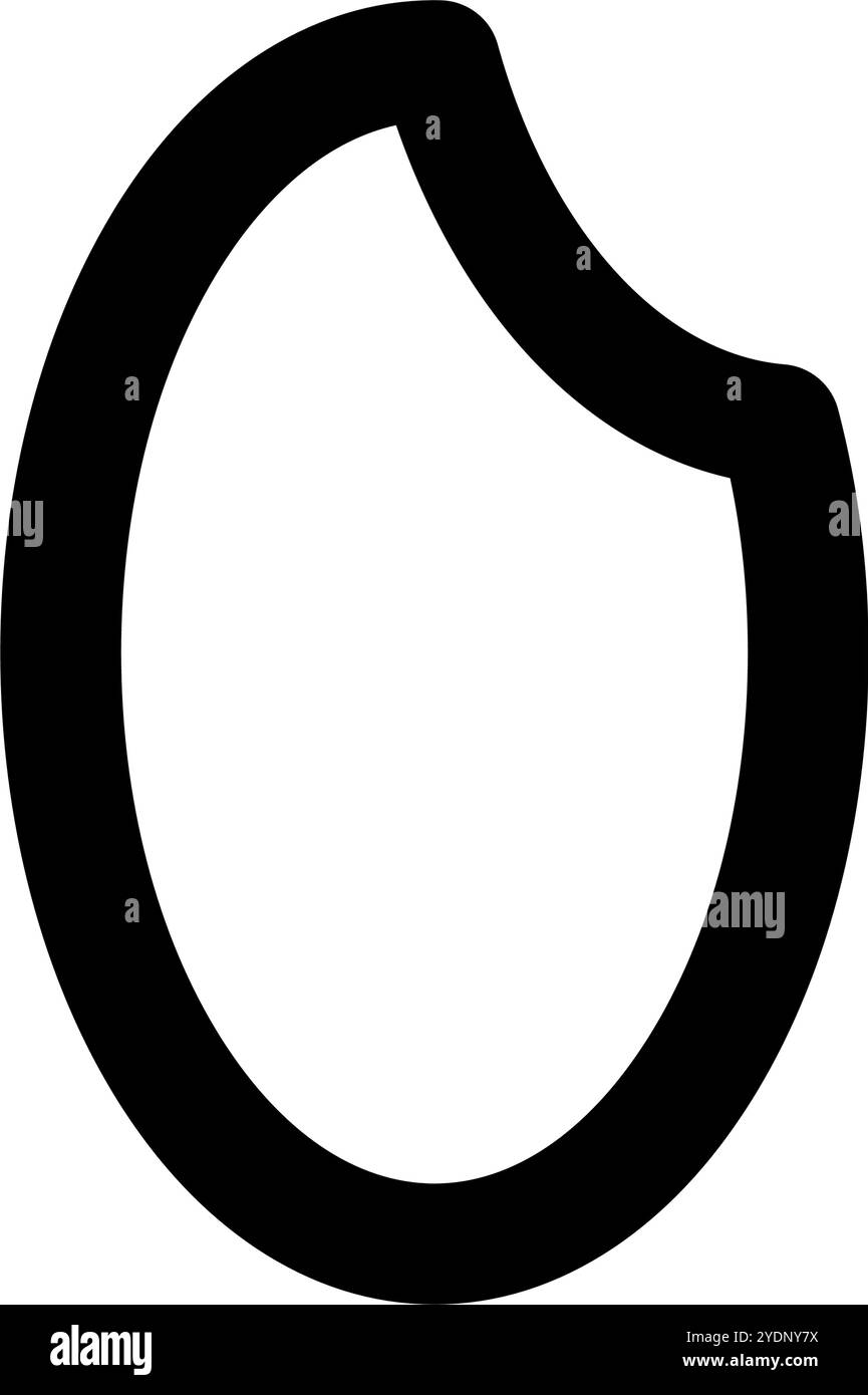 Simple rice grain icon. Editable vector Stock Vector Image & Art - Alamy