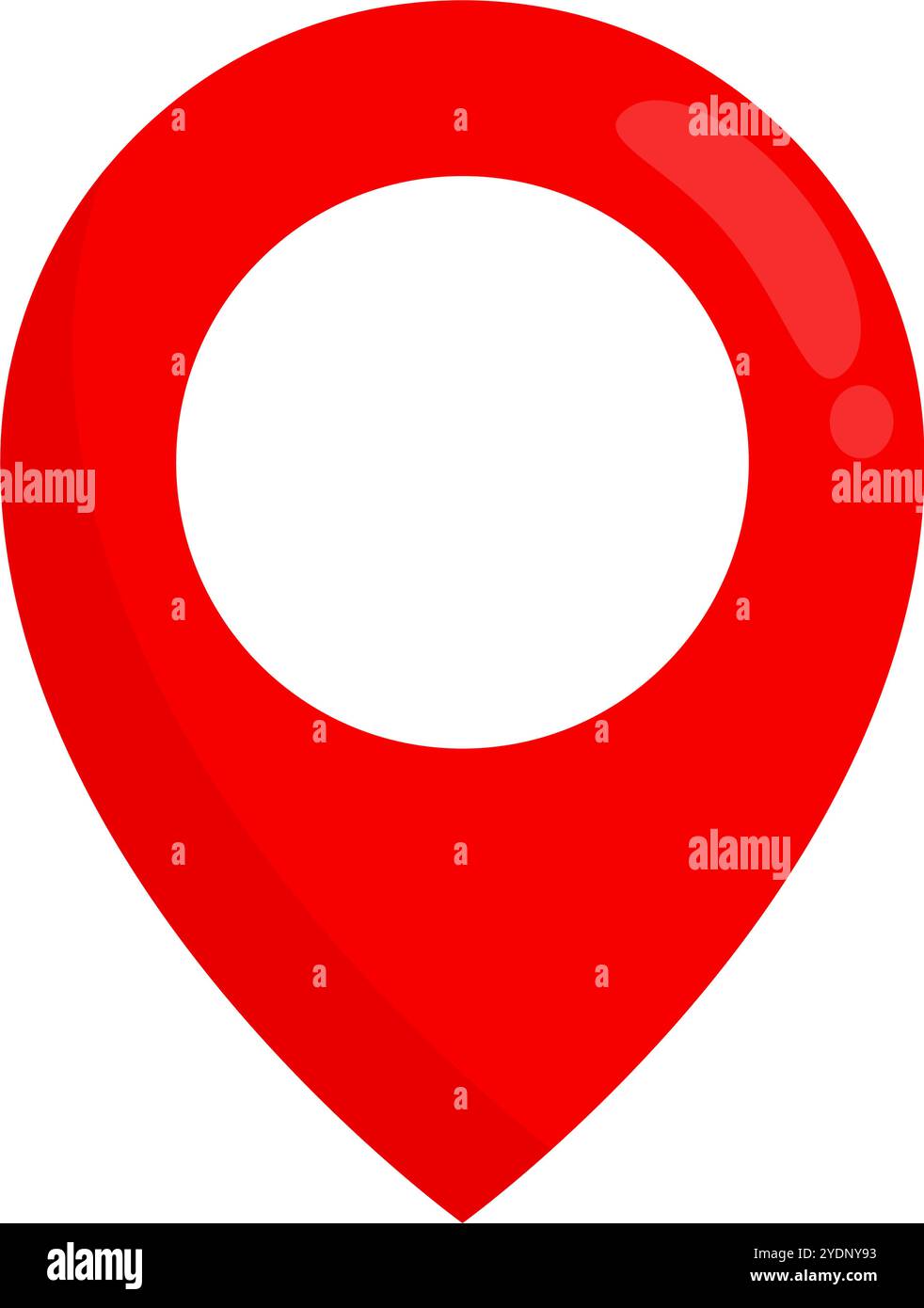 Red map pin icon. Location. Editable vector Stock Vector Image & Art ...