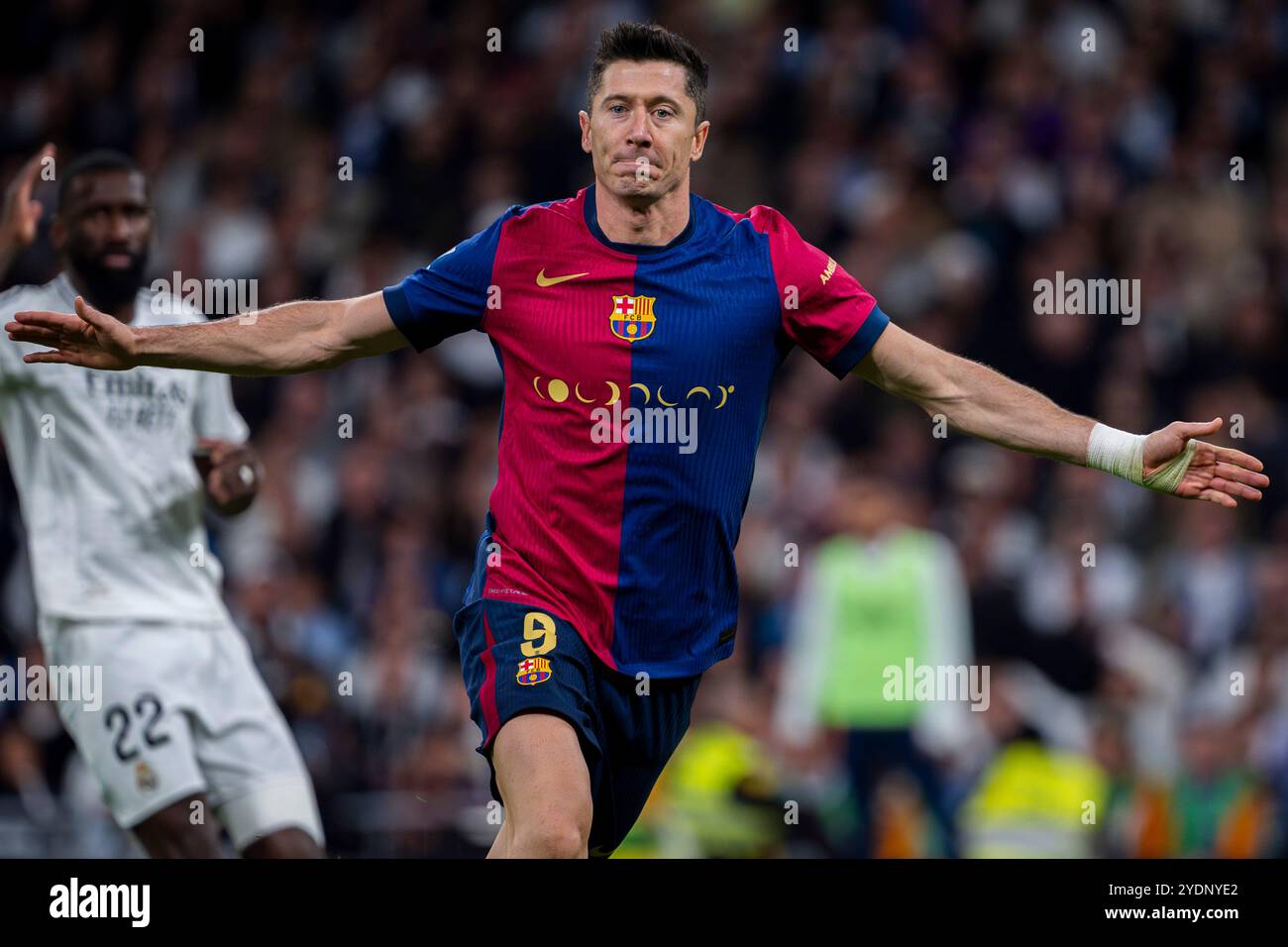 Madrid, Madrid, Spain. 26th Oct, 2024. Robert Lewandowski of FC ...