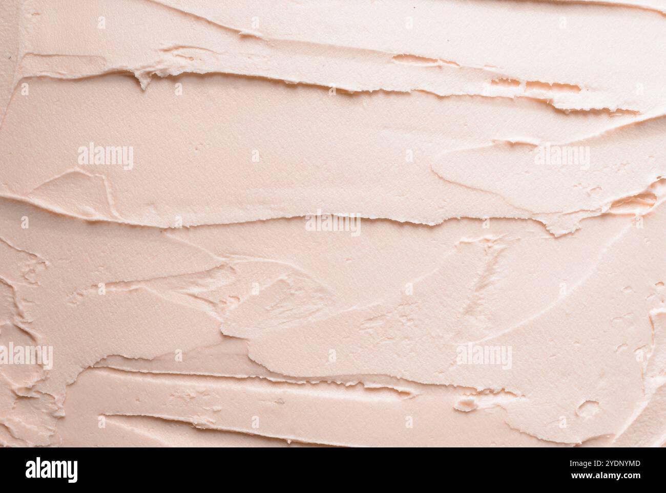 Top view of orange buttercream for decorating cake, silky smooth peach ...