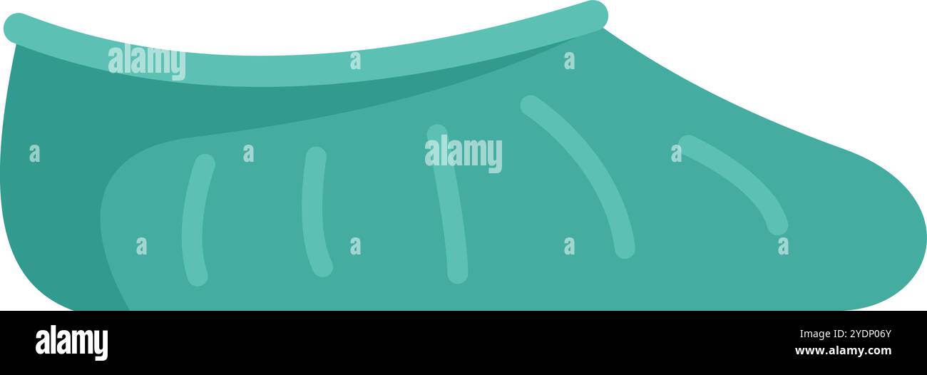 Green medical shoe cover protecting from contamination and germs ...