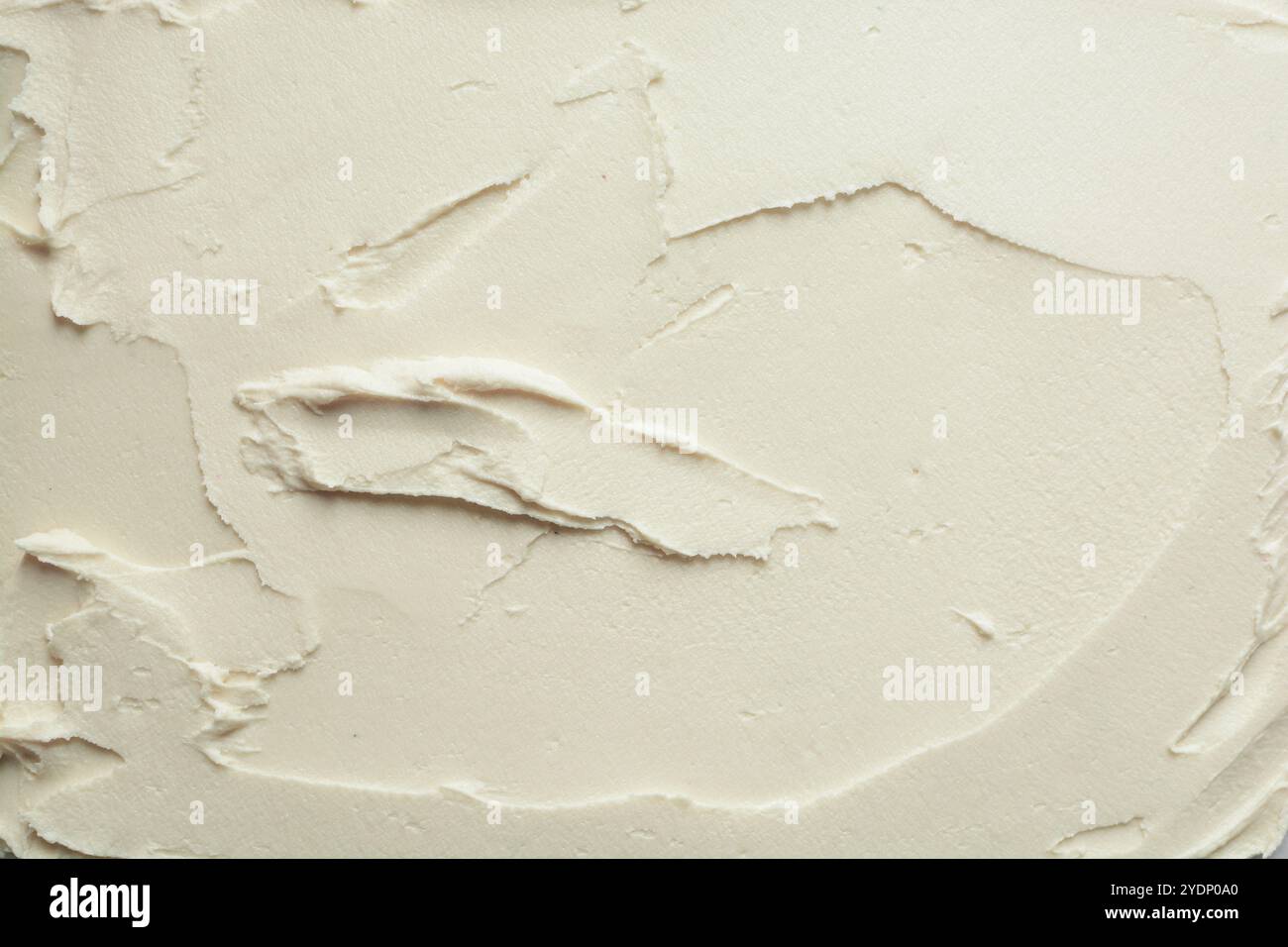 Top view of cream buttercream for decorating cake, silky smooth ...