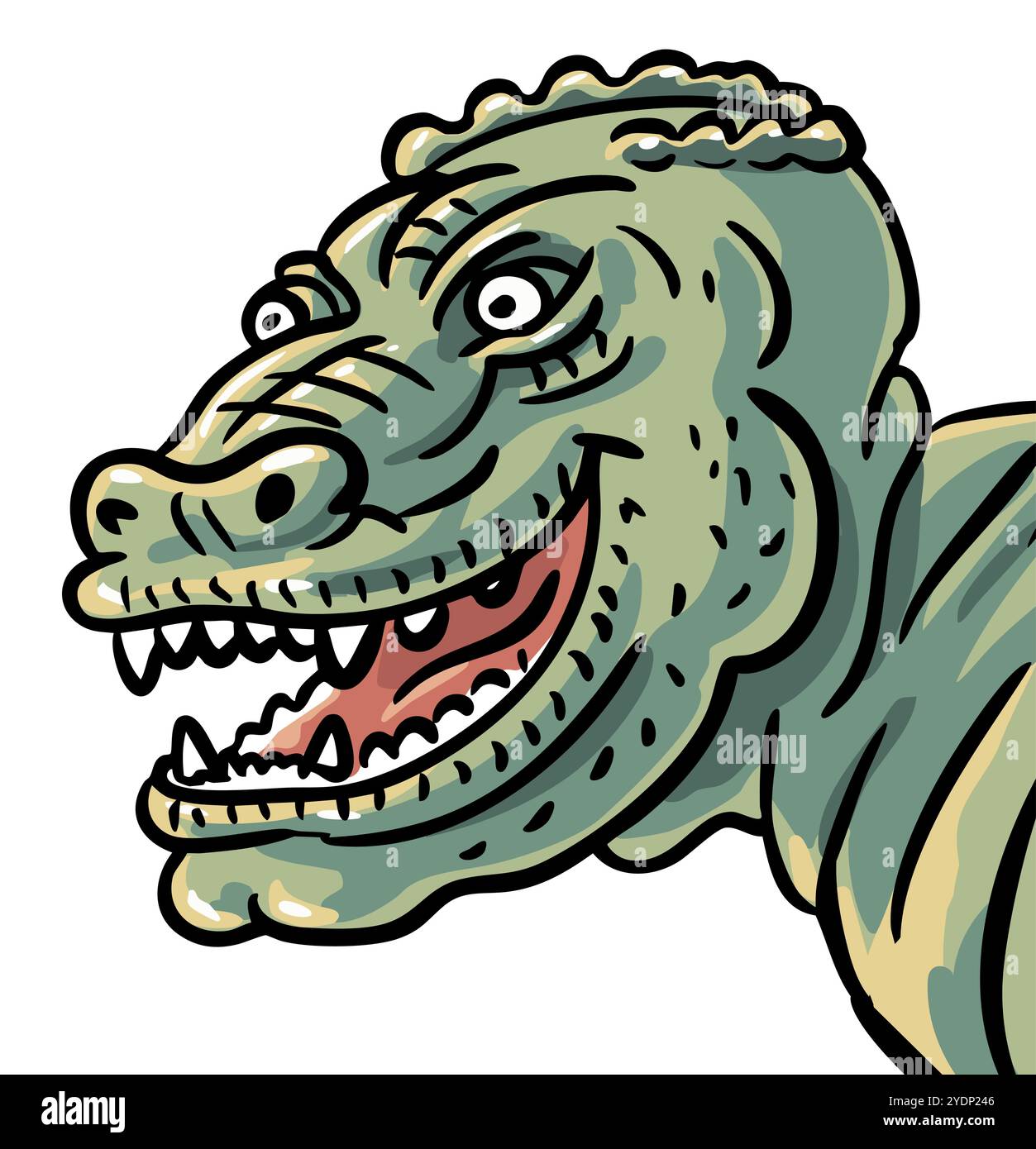 Scary monster dragon. Dangerous dinosaur t rex. Reptile mouth with ...