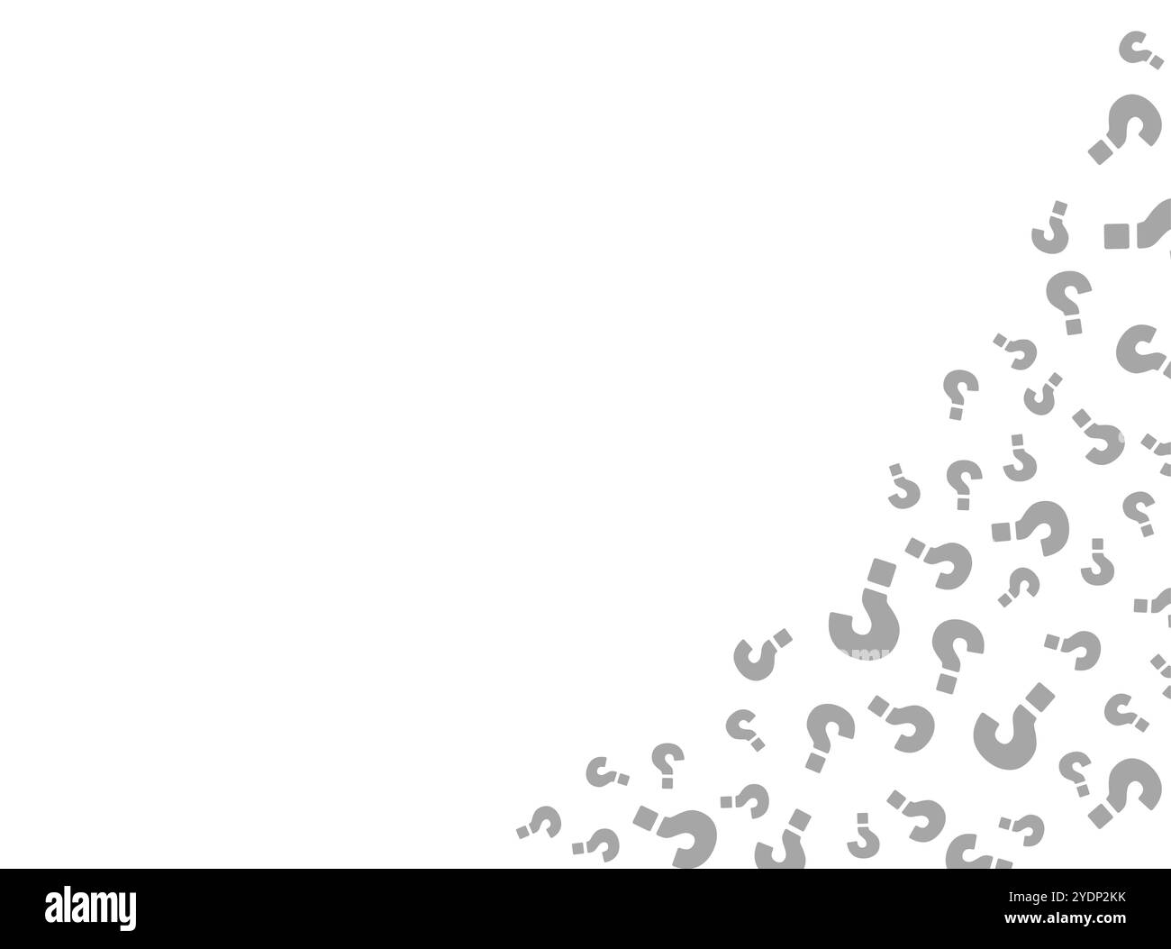 The concept of frequently asked questions. A flat vector illustration with question marks Stock ...