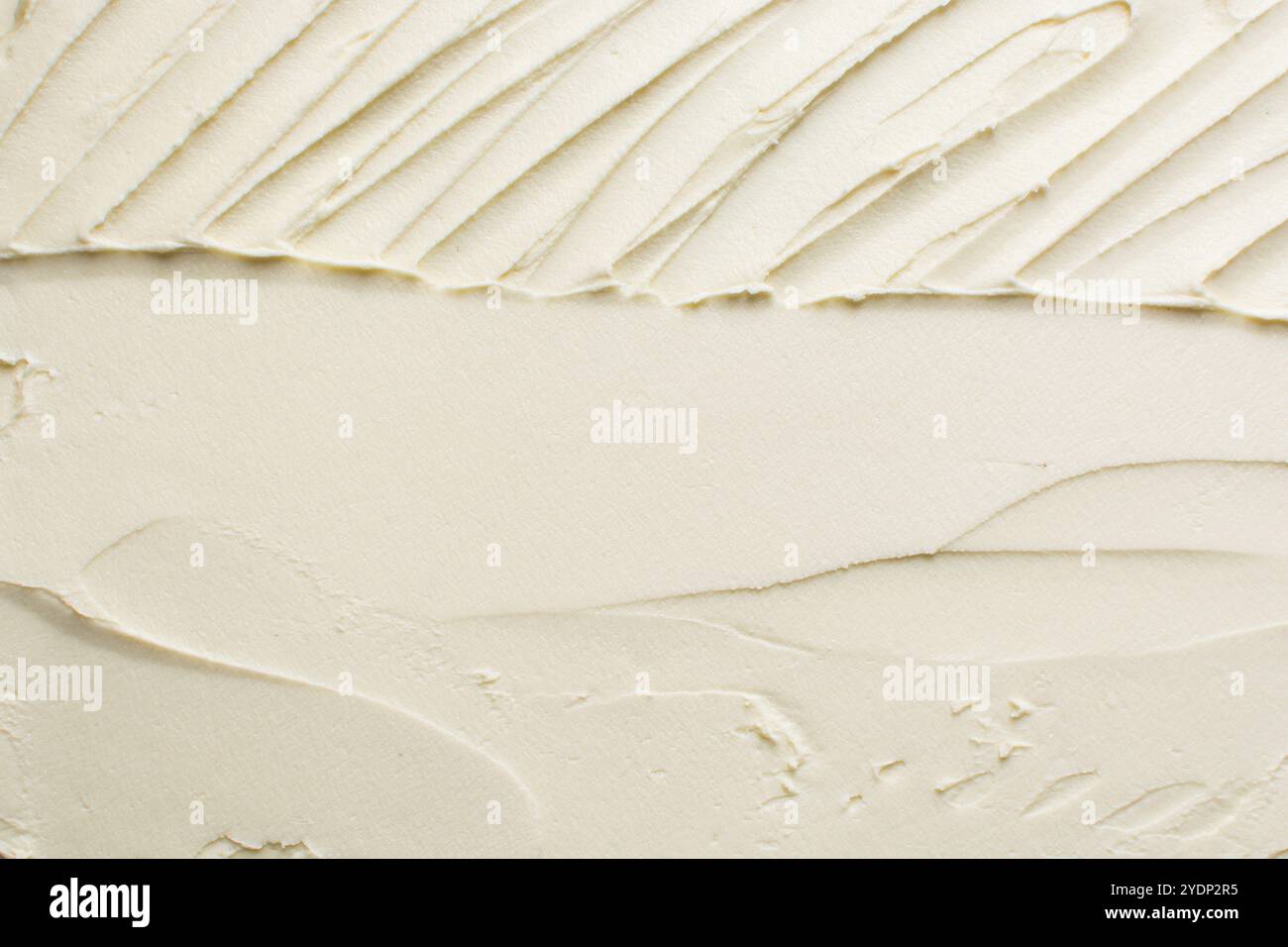 Top view of cream buttercream for decorating cake, silky smooth ...