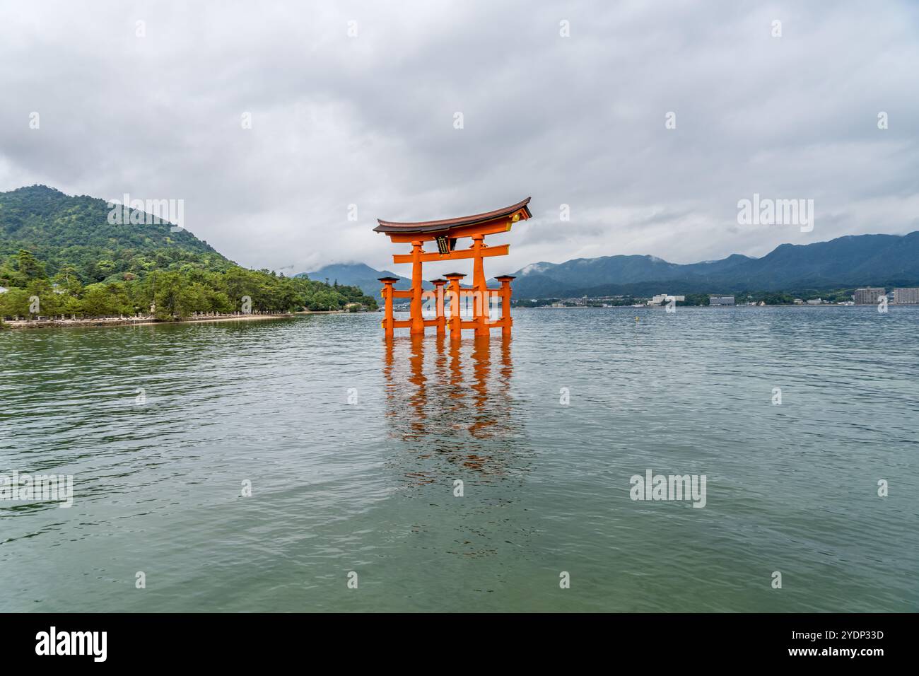 Hiroshima, Japan - August 20, 2024 : High tide view of Otorii Great ...
