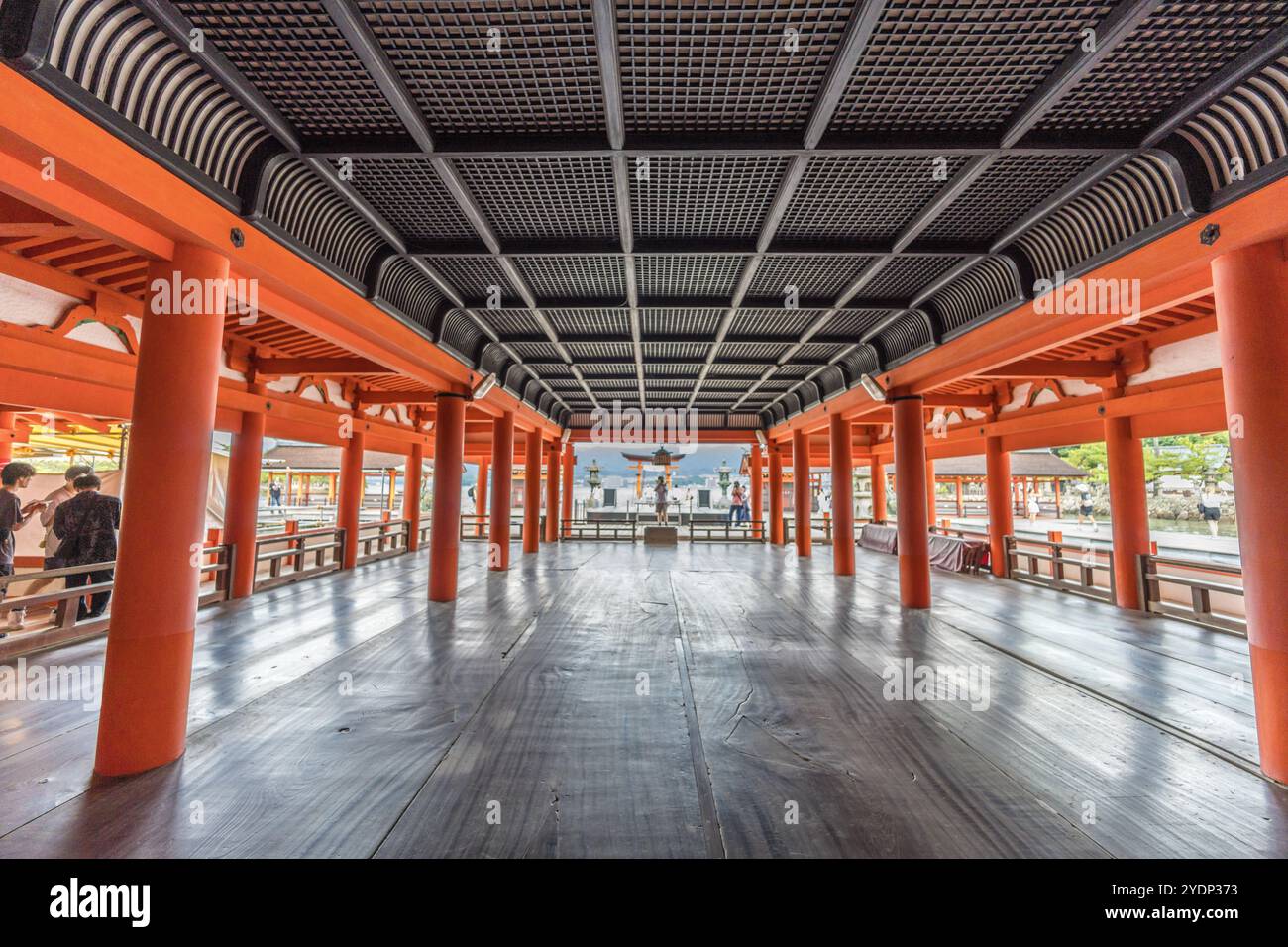 Hiroshima, Japan - August 20, 2024 : Haraiden hall at Itsukushima Jinja ...
