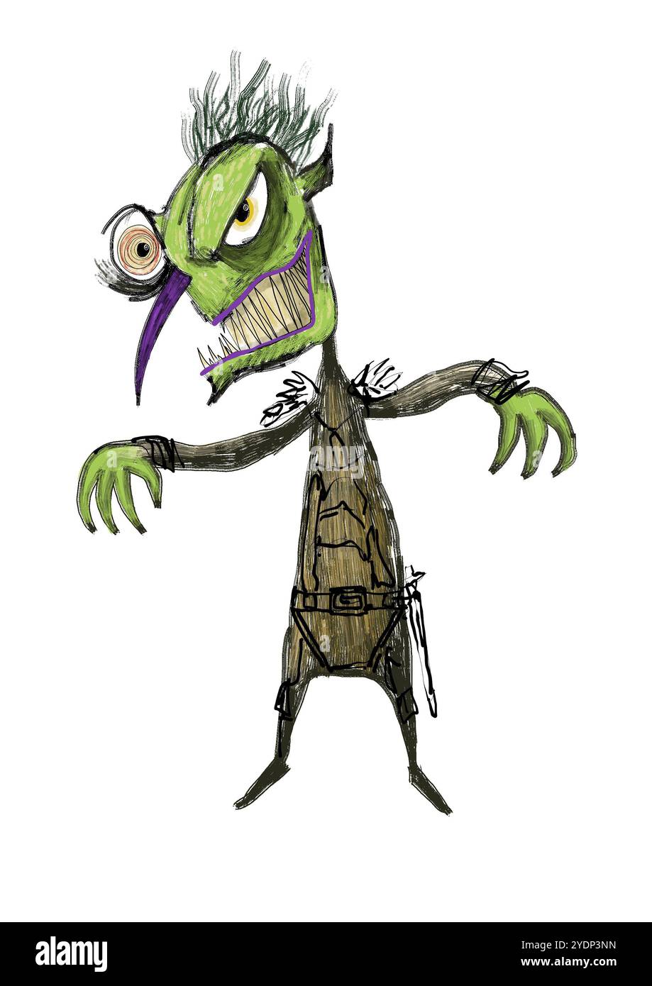 Goblin creature illustration Stock Photo - Alamy
