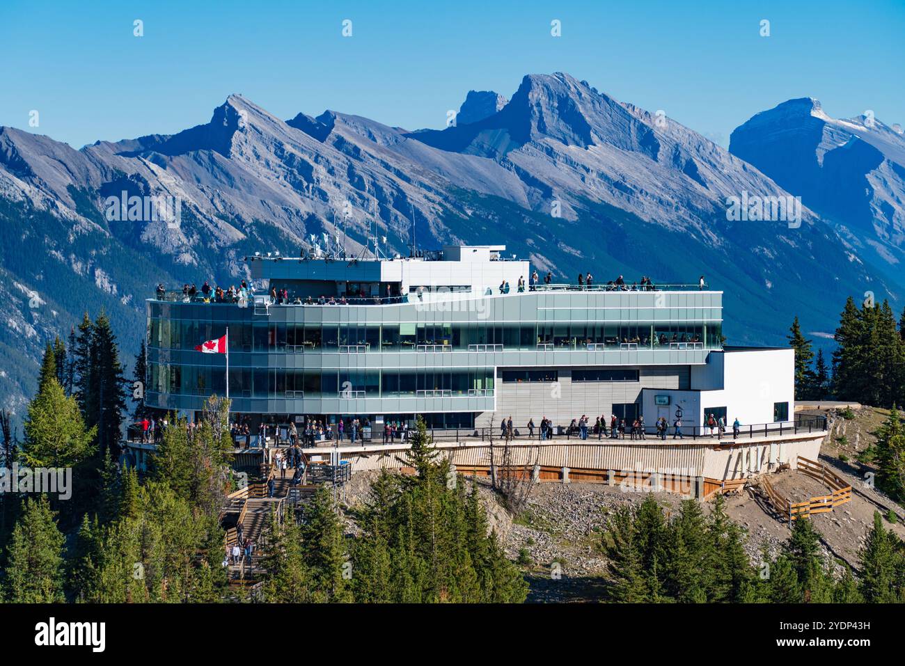 Banff Gondola Station on Sulphur Mountain in Alberta, Canada Stock ...