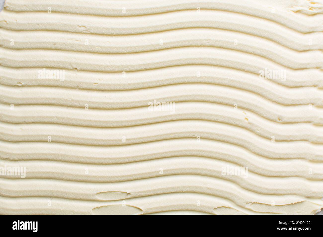 Top view of cream buttercream for decorating cake, silky smooth ...