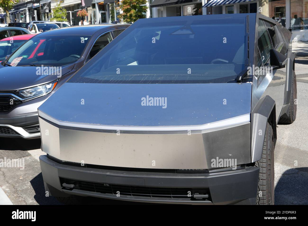 Tesla cybertruck Greenwich, Connecticut, USA Stock Photo - Alamy