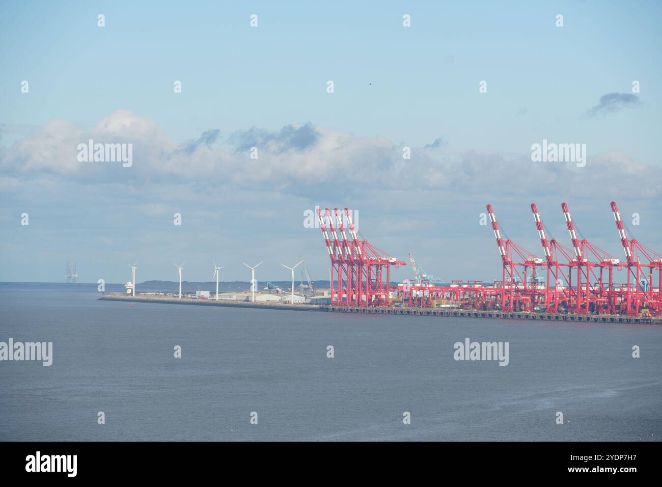 Liverpool container terminal freeport, located just north of Everton's ...