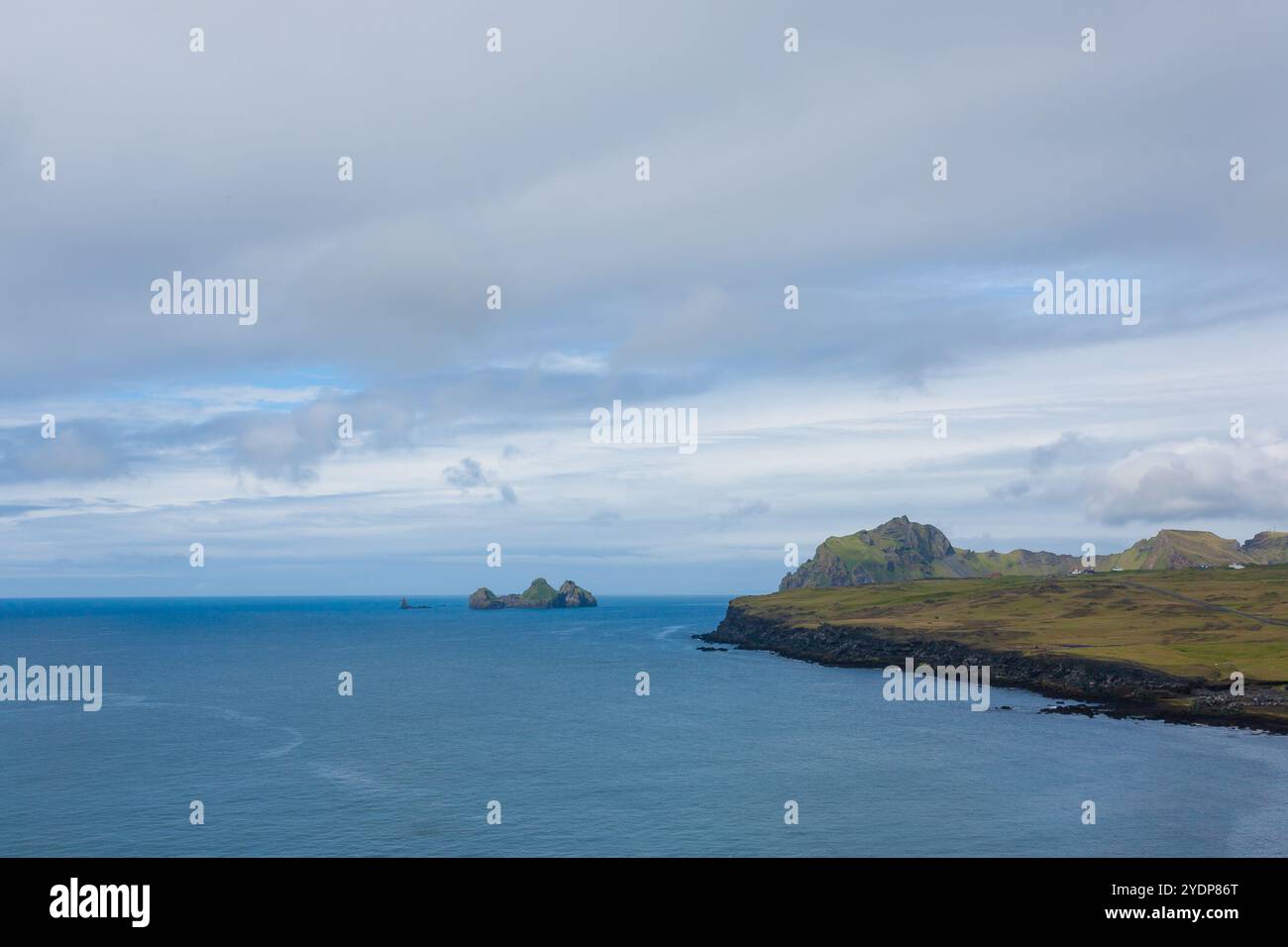 Westman Islands beach view with archipelago island in background ...
