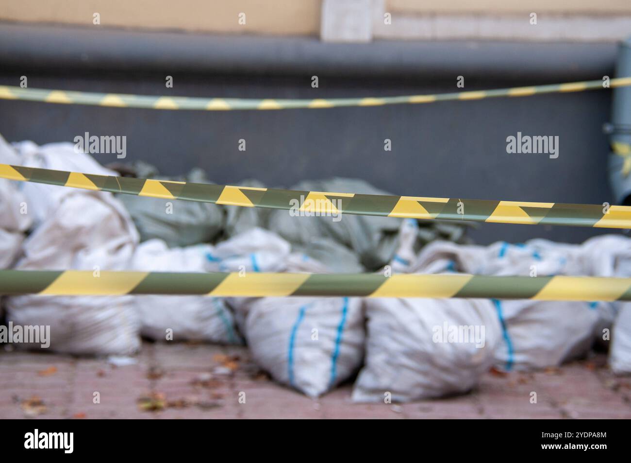 Dilapidated housing in Samara Broken glass from the windows of an ...