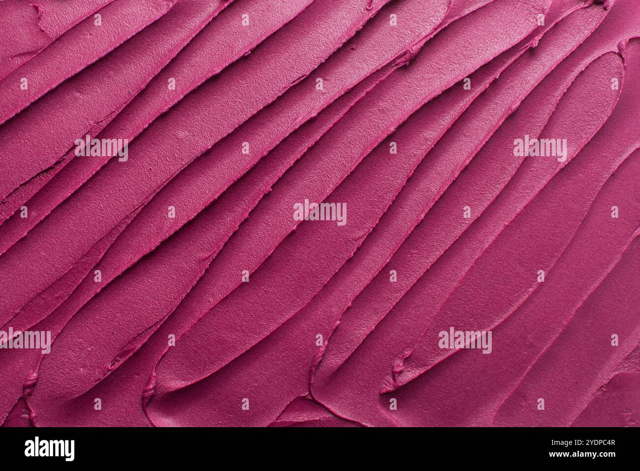 Top view of pink buttercream for decorating cake, smooth buttercream ...