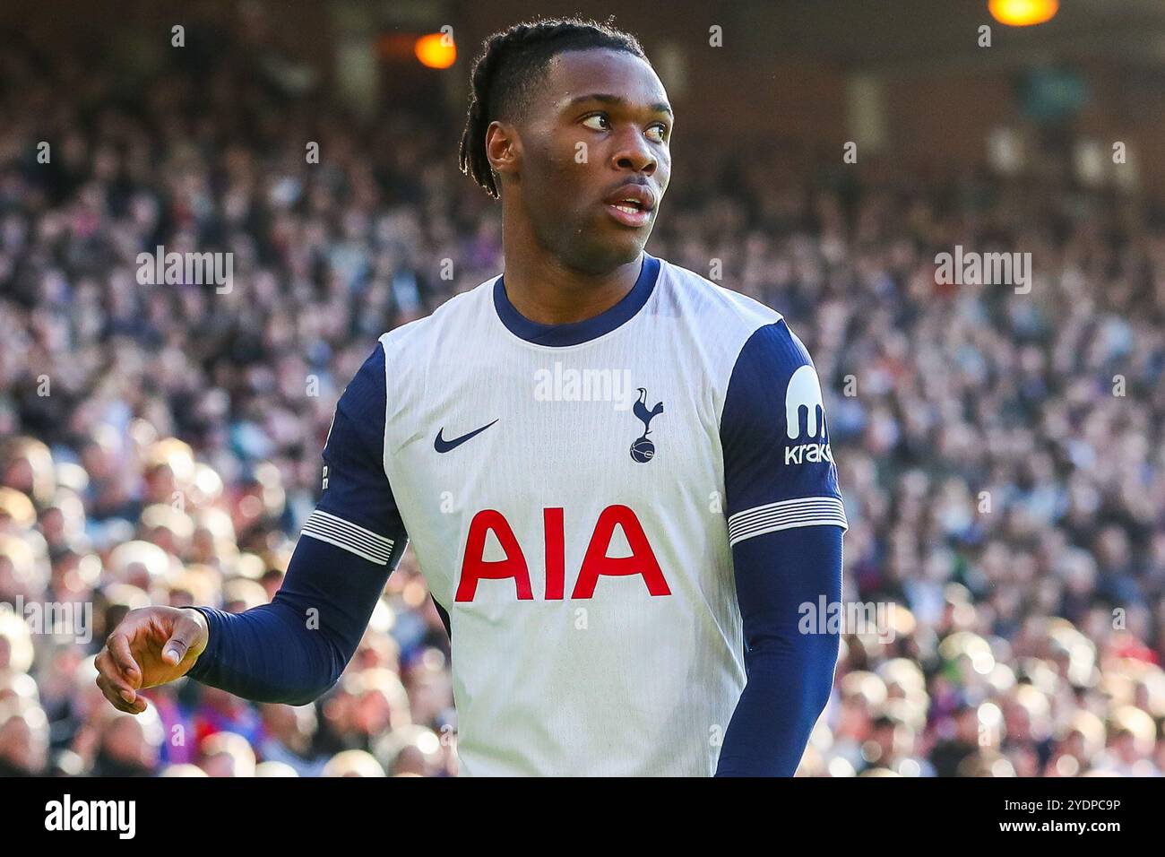 Destiny Udogie of Tottenham Hotspur looks on during the Premier League ...
