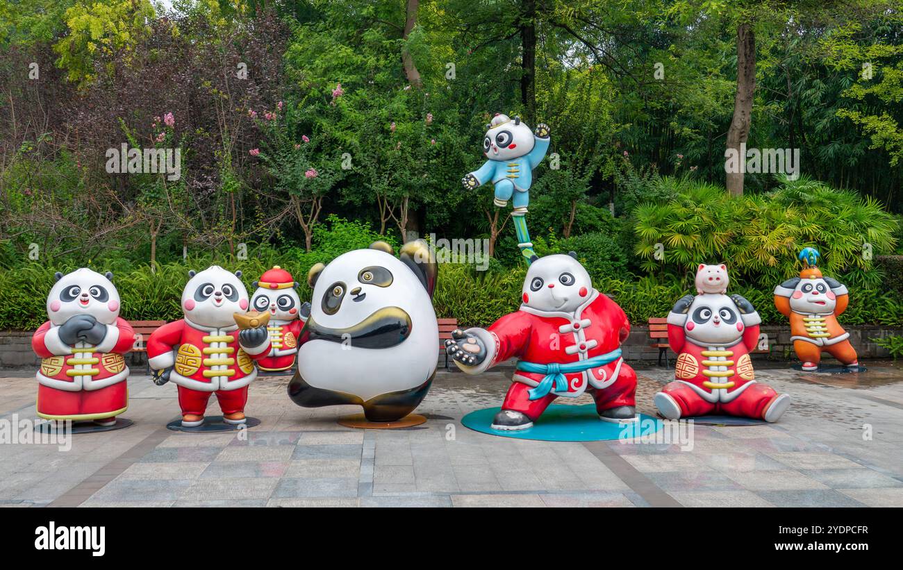 The Chengdu Research Base of Giant Panda Breeding centre cartoon ...