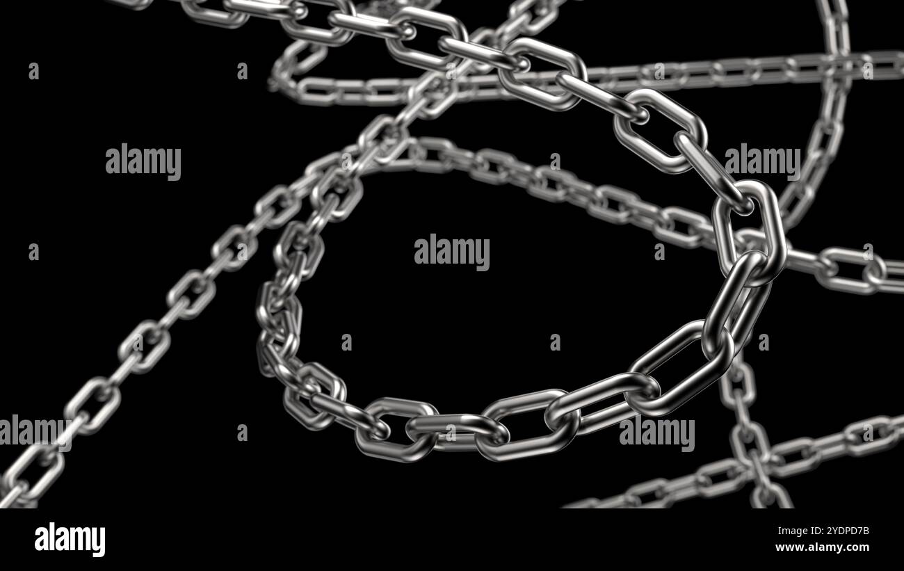 Abstract visual representation intertwining chains hi-res stock ...
