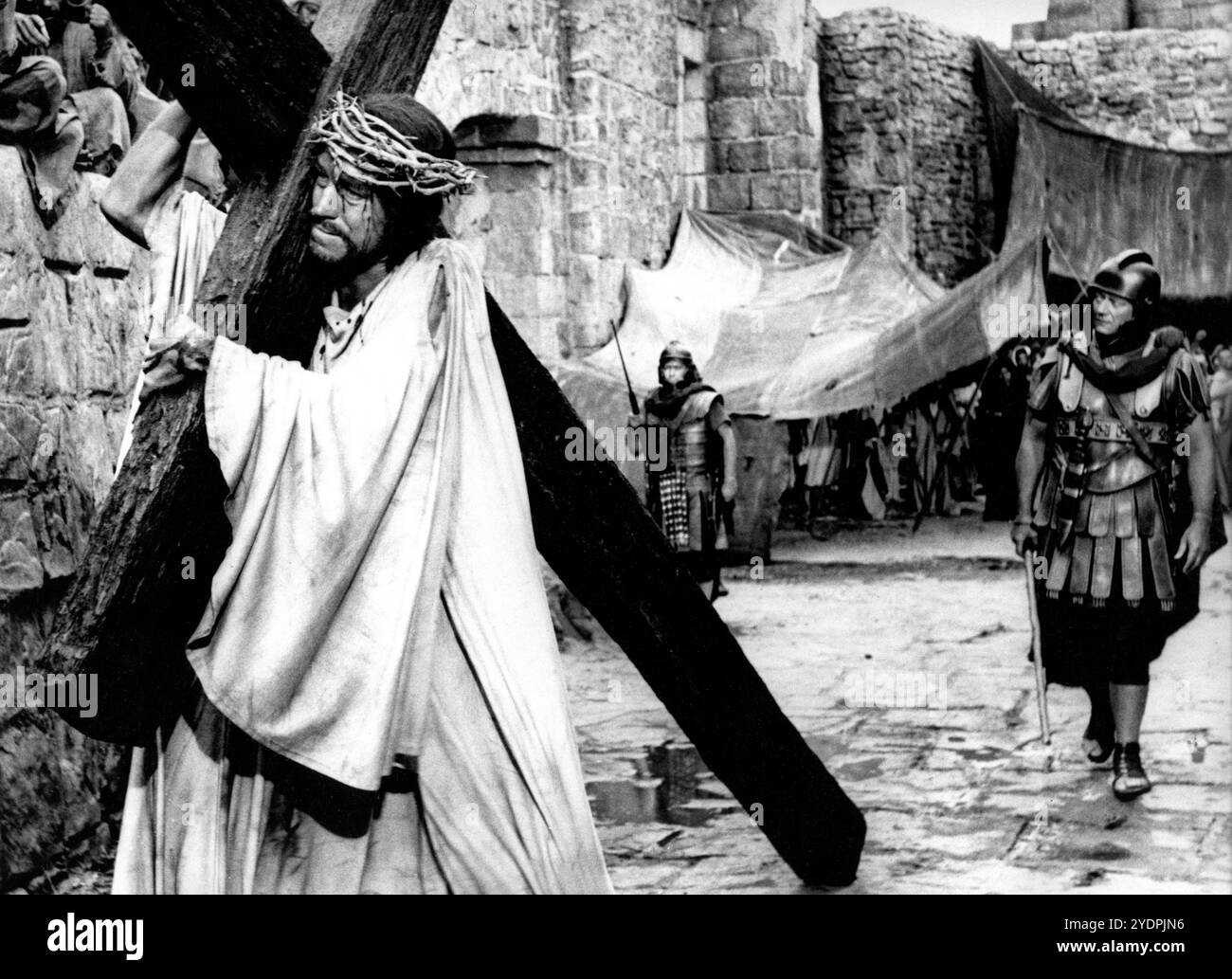 MAX von SYDOW as Jesus Christ and JOHN WAYNE as Centurion in THE ...