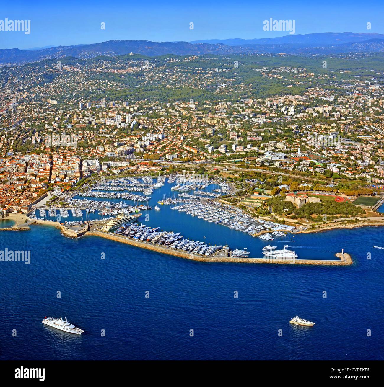 Antibes city marina aerial hi-res stock photography and images - Alamy
