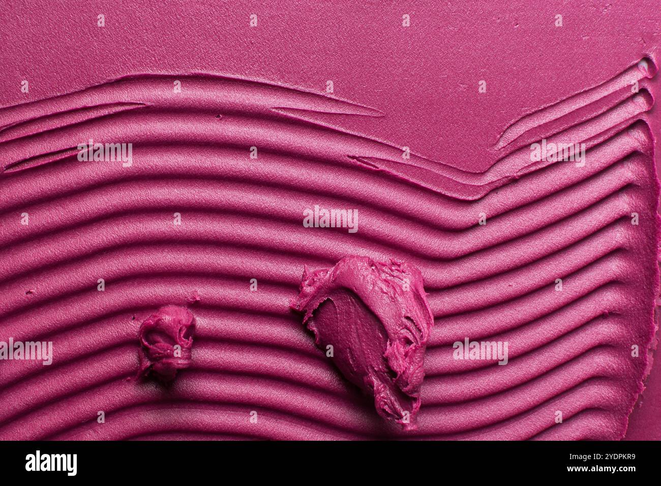 Top view of pink buttercream for decorating cake, smooth buttercream ...