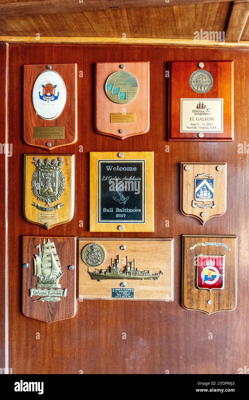 Plaques in the Noble Area of El Galeón Andalucía 16th 17th century ...