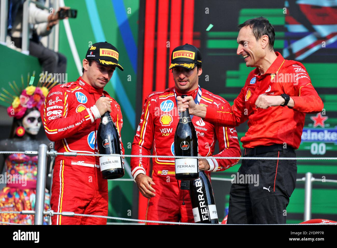 Mexico City, Mexico. 27th Oct, 2024. (L to R): Charles Leclerc (MON ...