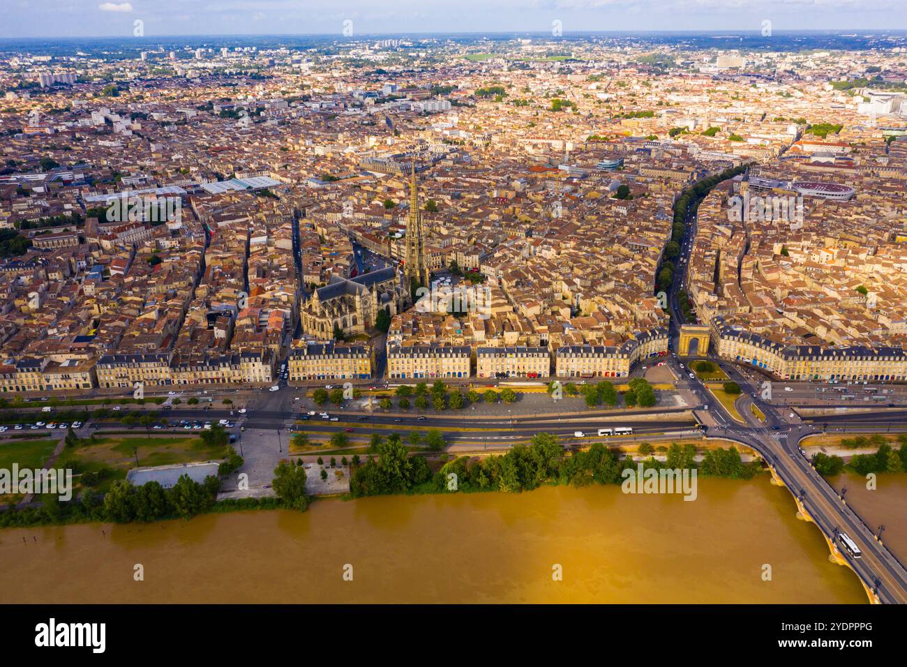 Aerial view of Bordeaux Stock Photo - Alamy