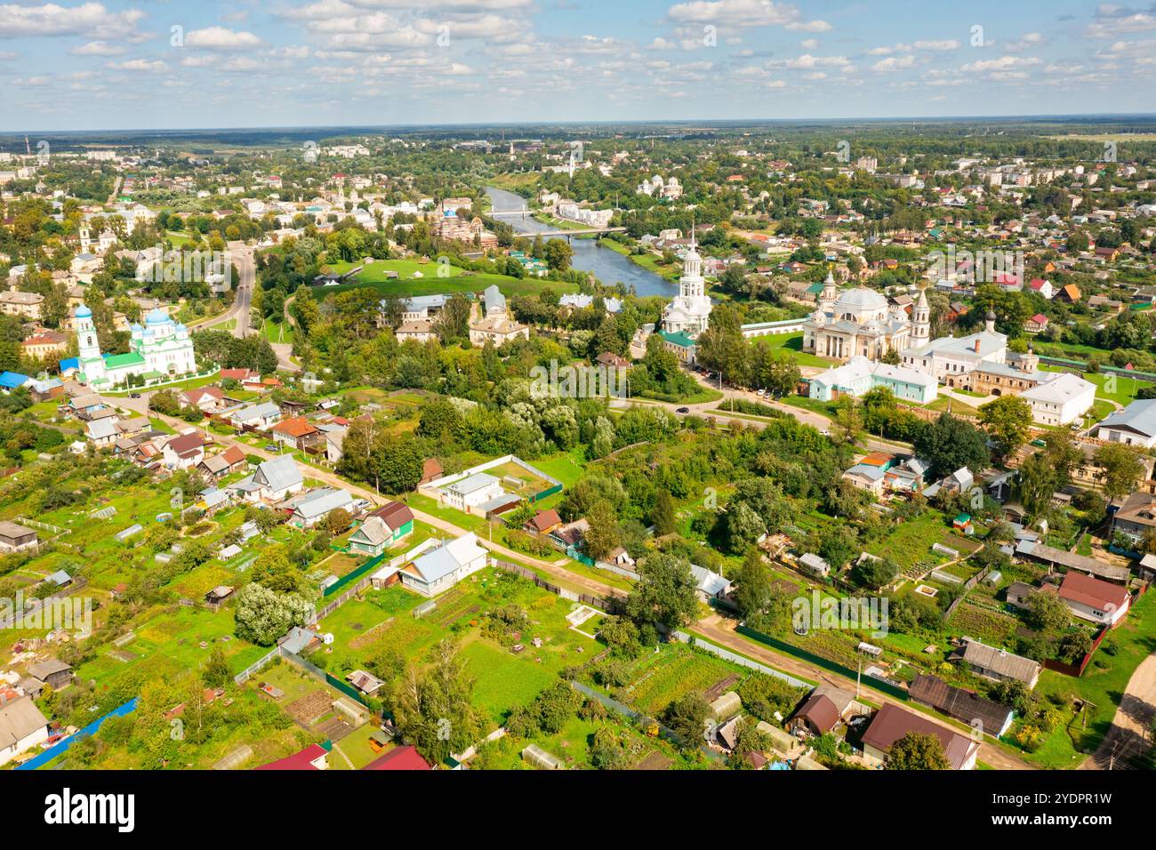 Bird's eye view of Torzhok Stock Photo - Alamy