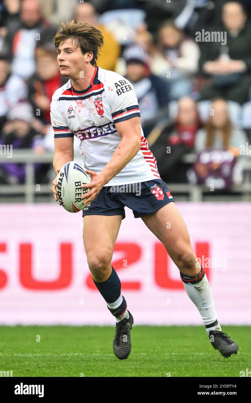 Ethan Havard of England makes a break during the ABK Beer ...