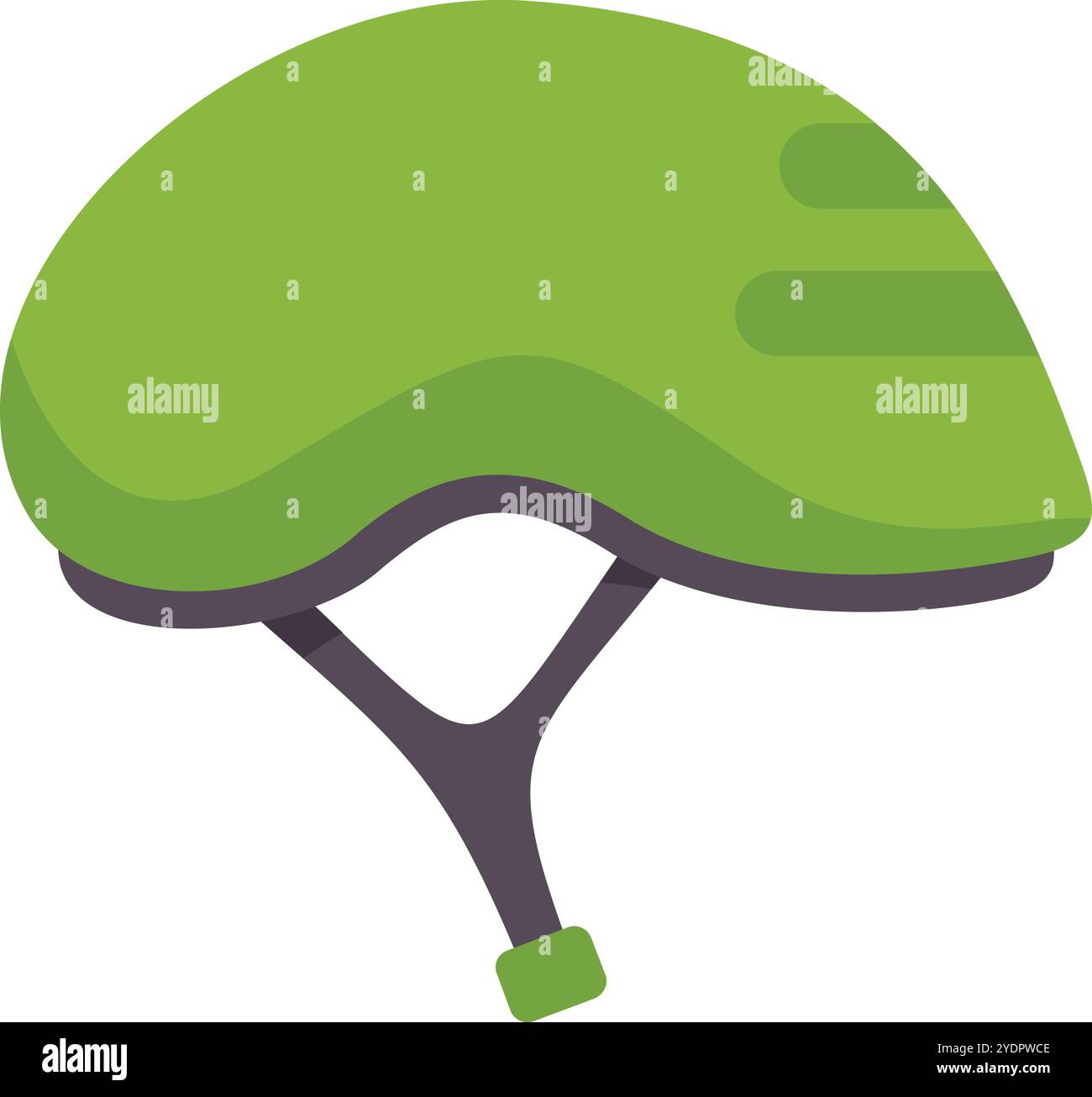 Green bicycle helmet ensuring safety and protection for cyclists while ...