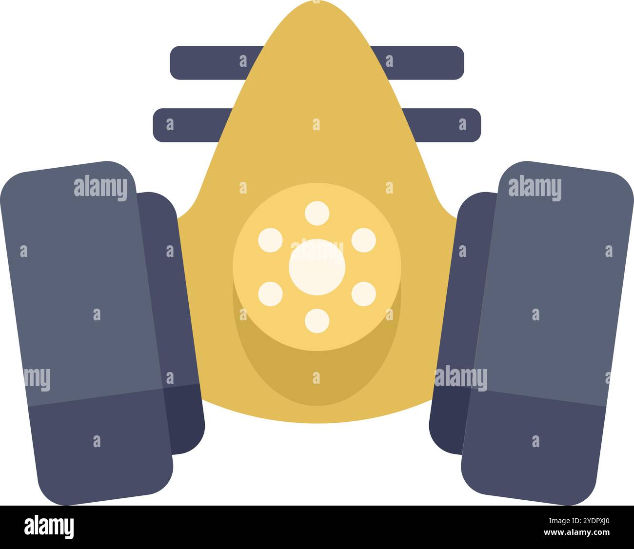 Respirator mask protecting from toxic fumes, air pollution, chemical ...