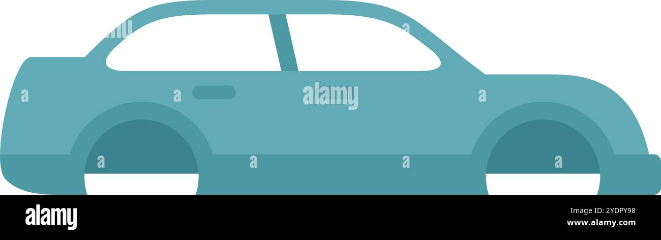 This vector illustration features a car body frame that is missing its ...