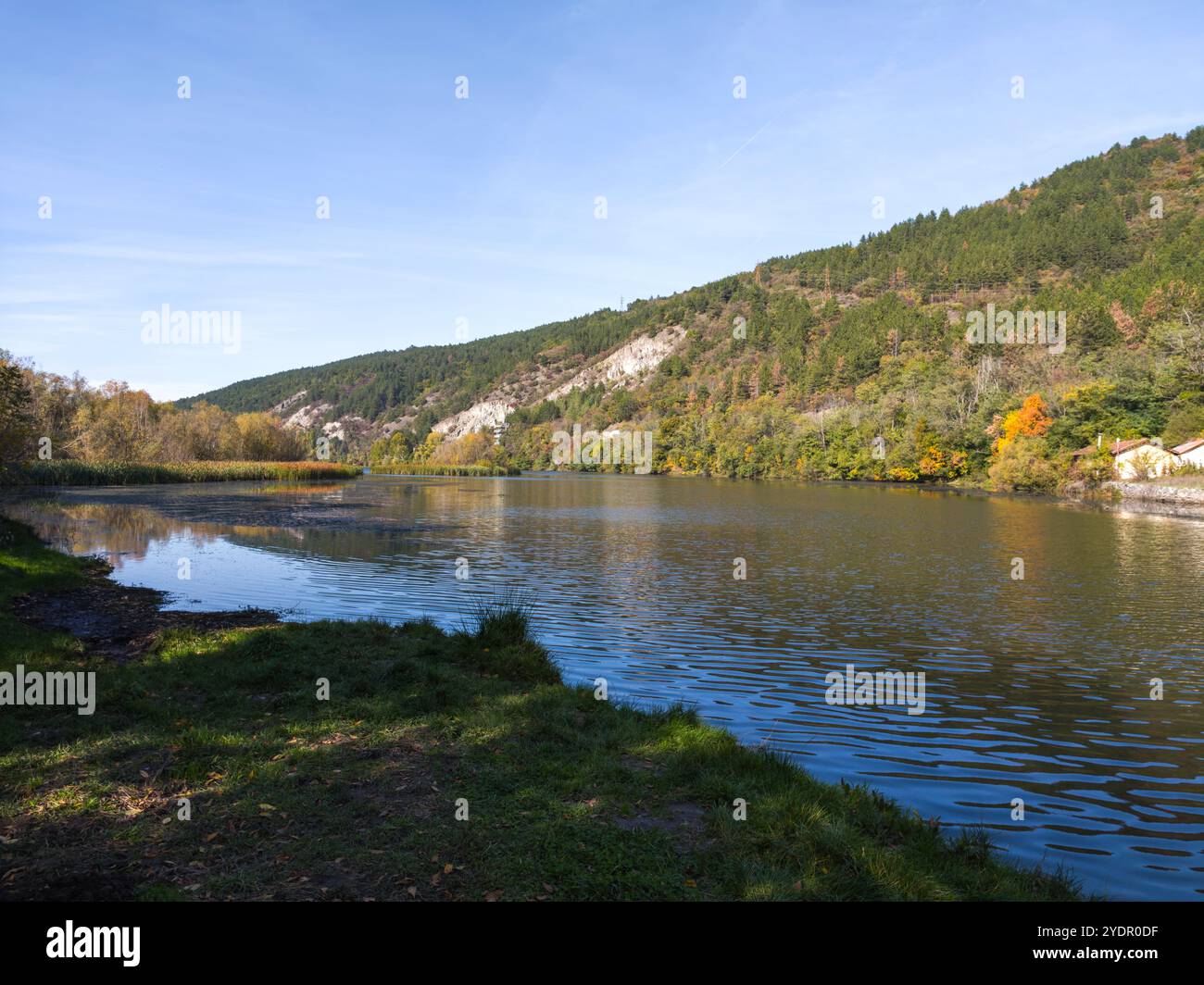 Autumn Landscape of Pancharevo lake, Sofia city Region, Bulgaria Stock ...