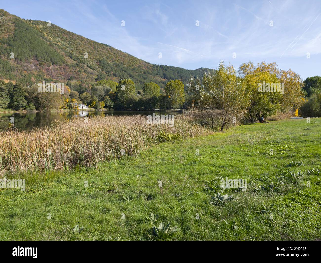 Autumn Landscape of Pancharevo lake, Sofia city Region, Bulgaria Stock ...