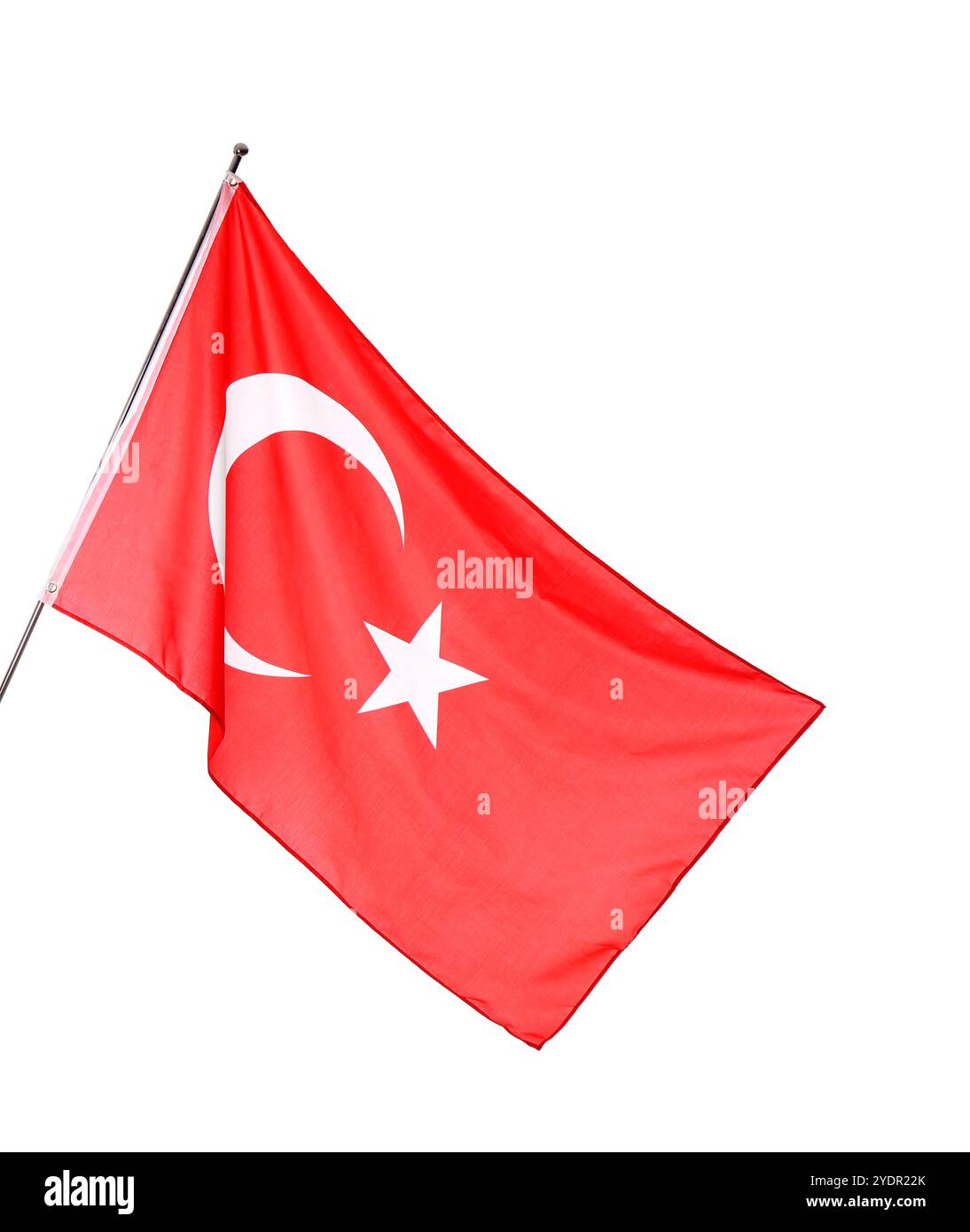 Flag turkey on wind Cut Out Stock Images & Pictures - Alamy