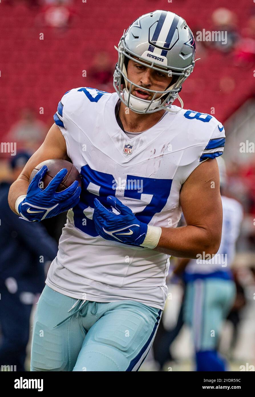 Levi Stadium. 27th Oct, 2024. Dallas tight end Jake Ferguson (87)during ...