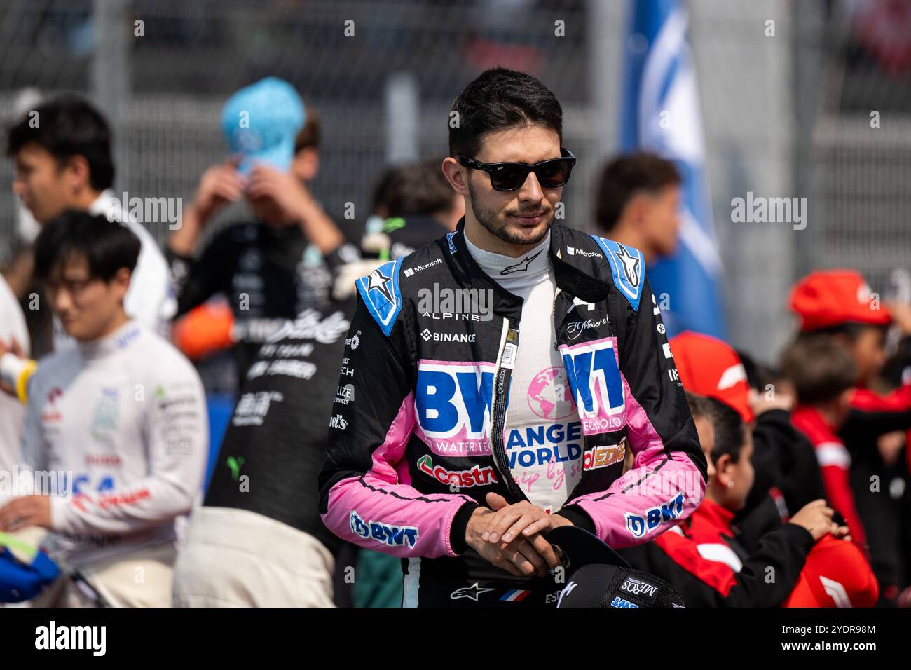Esteban Ocon (BWT Alpine F1 Team, Frankreich, #31) in der Startaufstellung, MEX, Formel 1 ...