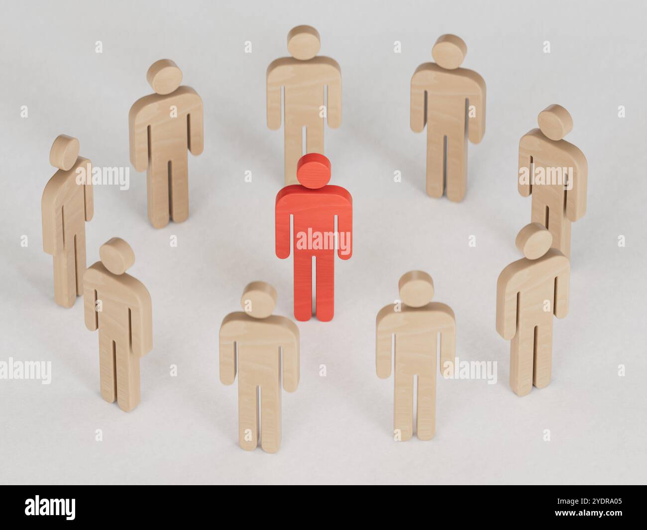 3d leader red team circle people teamwork hi-res stock photography and ...
