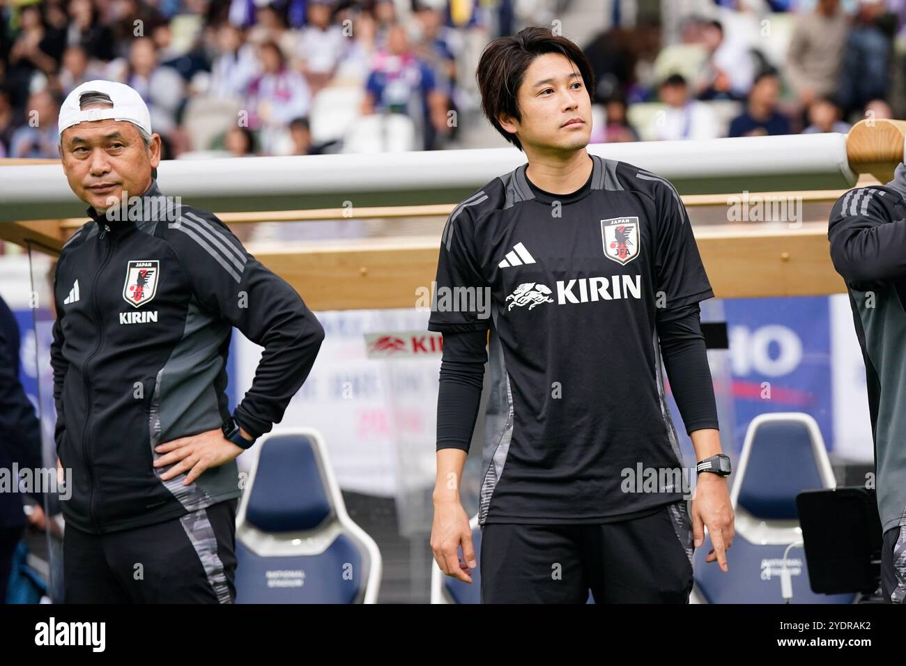 Tokyo, Japan. 26th Oct, 2024. (L-R) Norio Sasaki (JPN), Atsuto Uchida ...