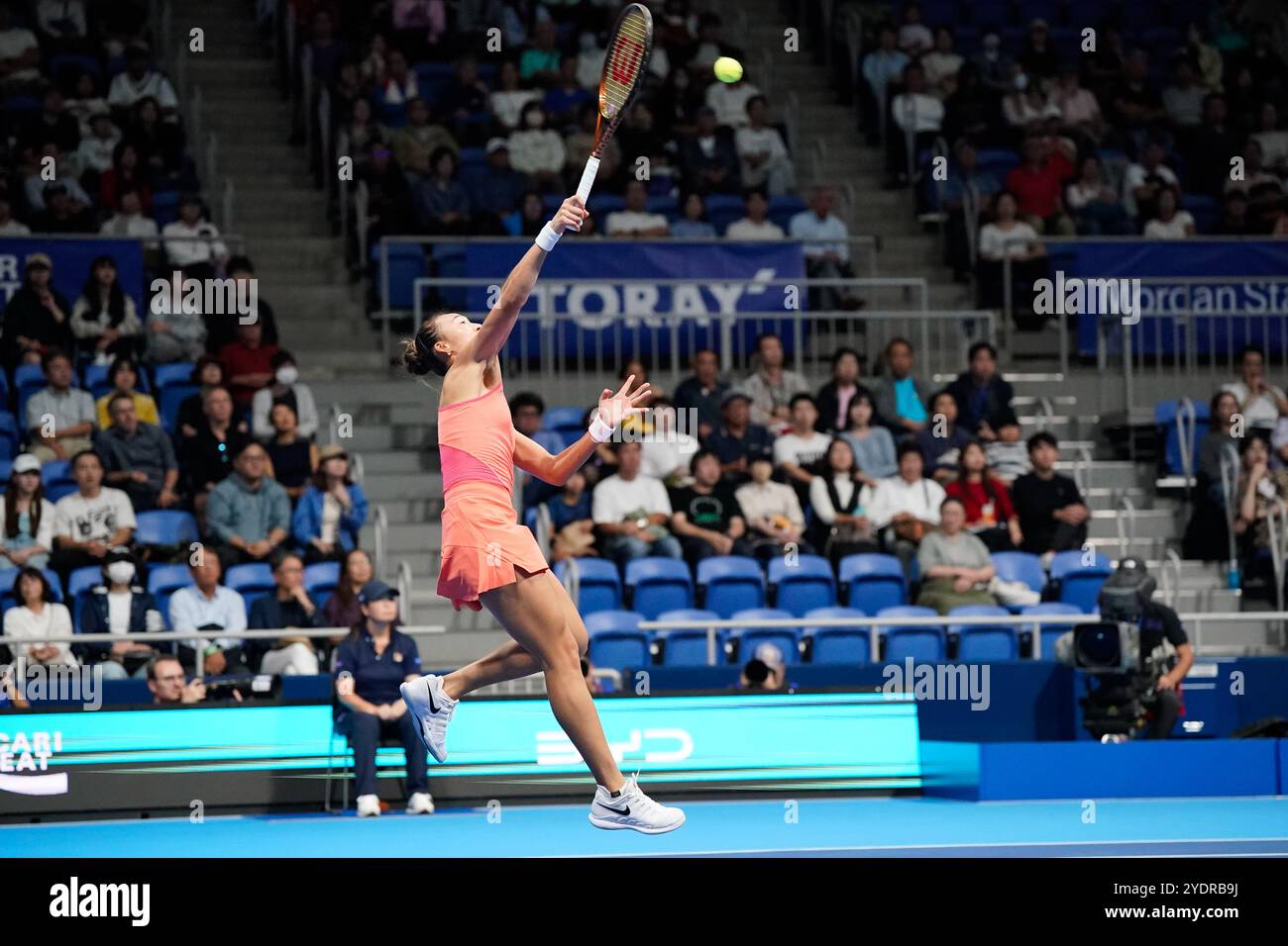 Tokyo, Japan. 27th Oct, 2024. Qinwen Zheng (CHN) Tennis : Singles Final ...